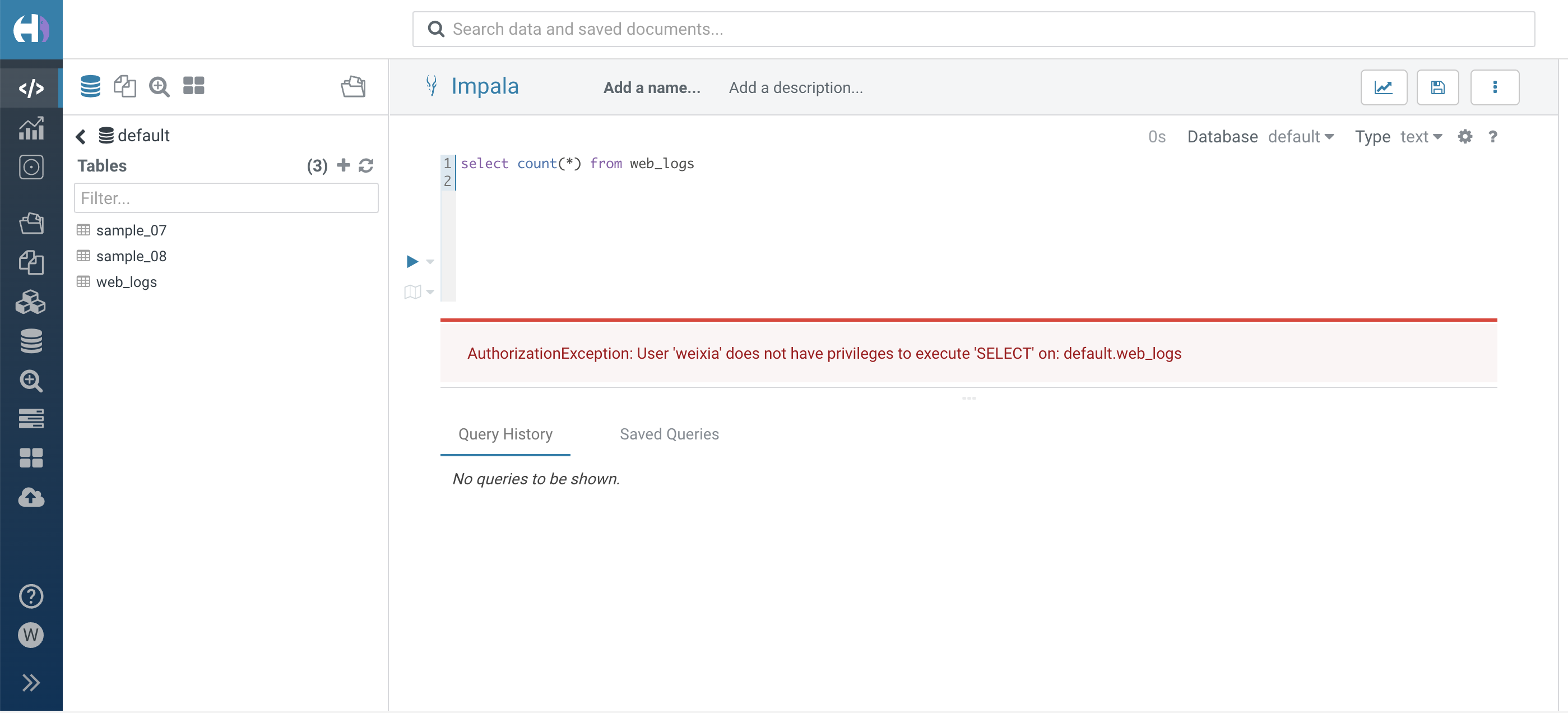Hue The Open Source SQL Assistant For Data Warehouses